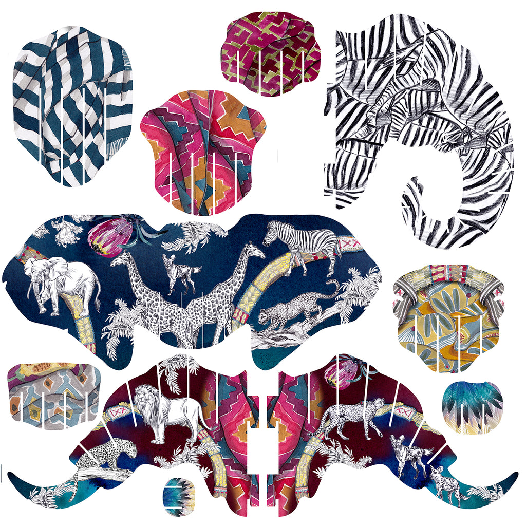 Mini Ele Head with Tribal print – Head On Design